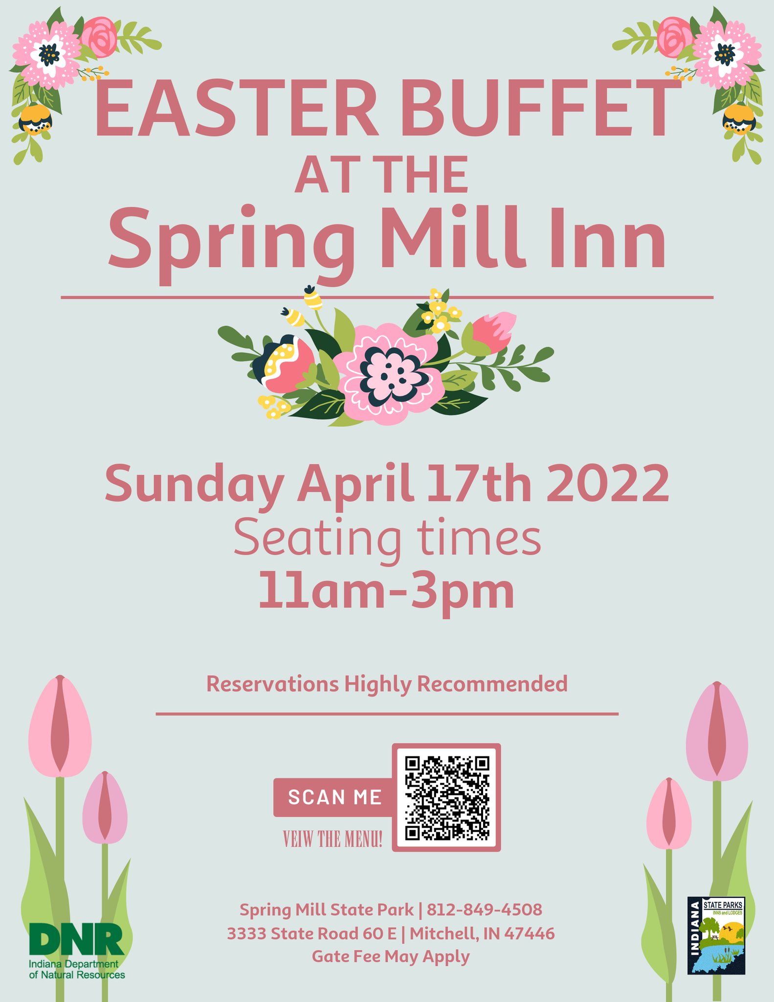 Easter Buffet at Spring Mill - Limestone Country
