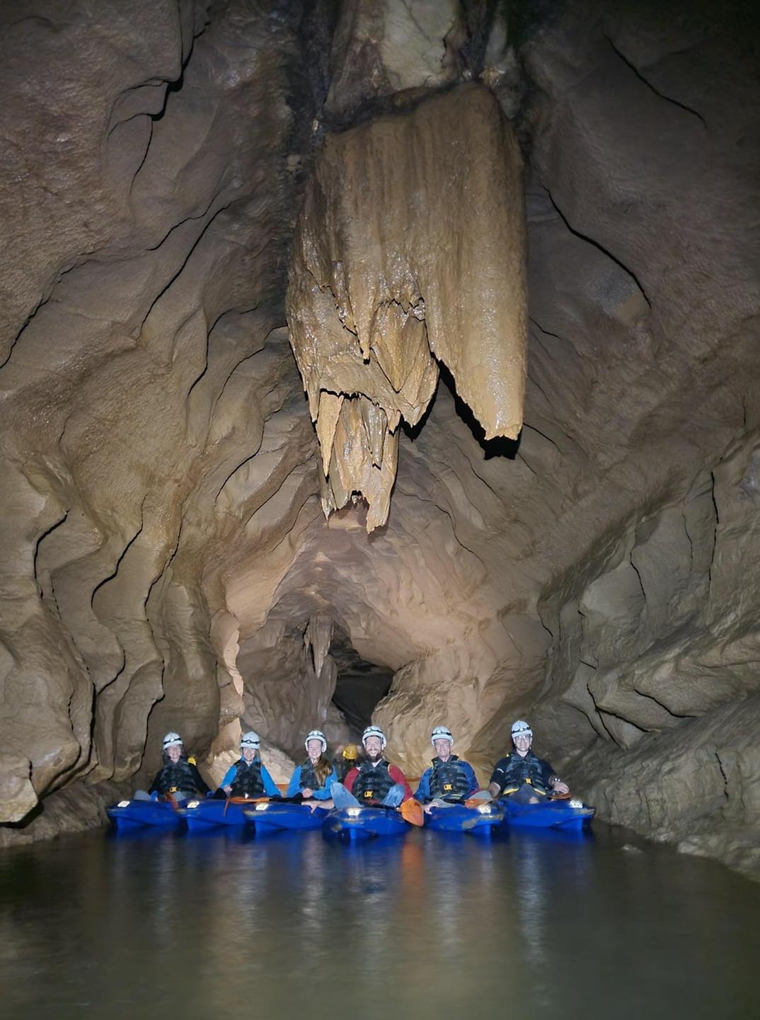 Winter Kayaking in Bluespring Caverns - Limestone Country